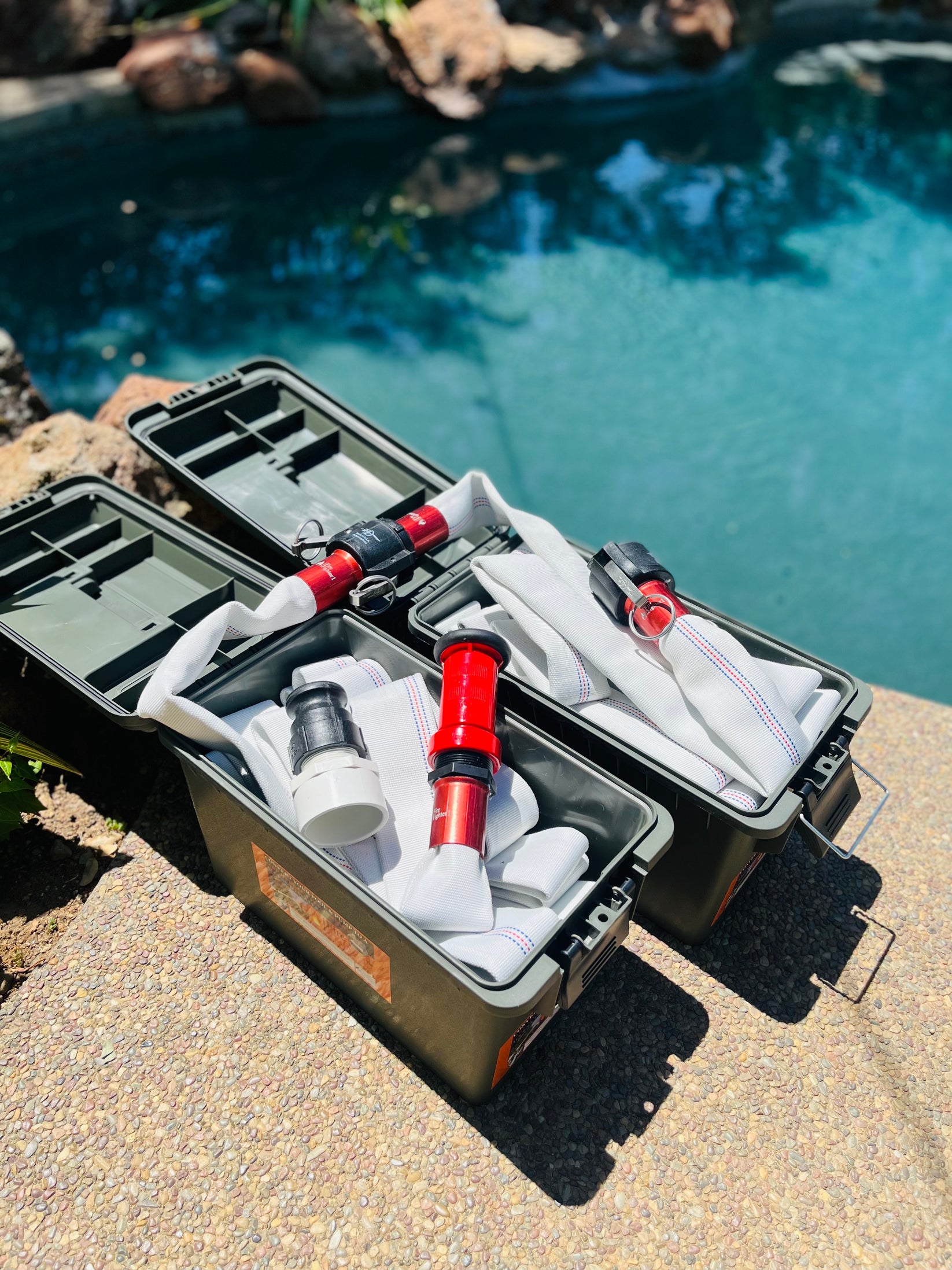 FireFighter1 Fire Hose For Quick Access to Swimming Pool Water – Fight ...